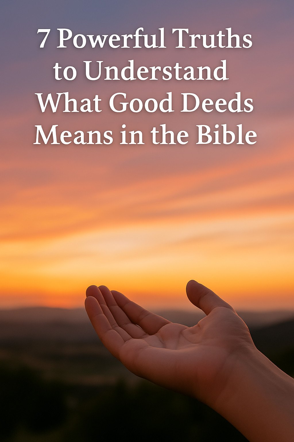 What Good Deeds Means in the Bible: 7 Powerful Truths