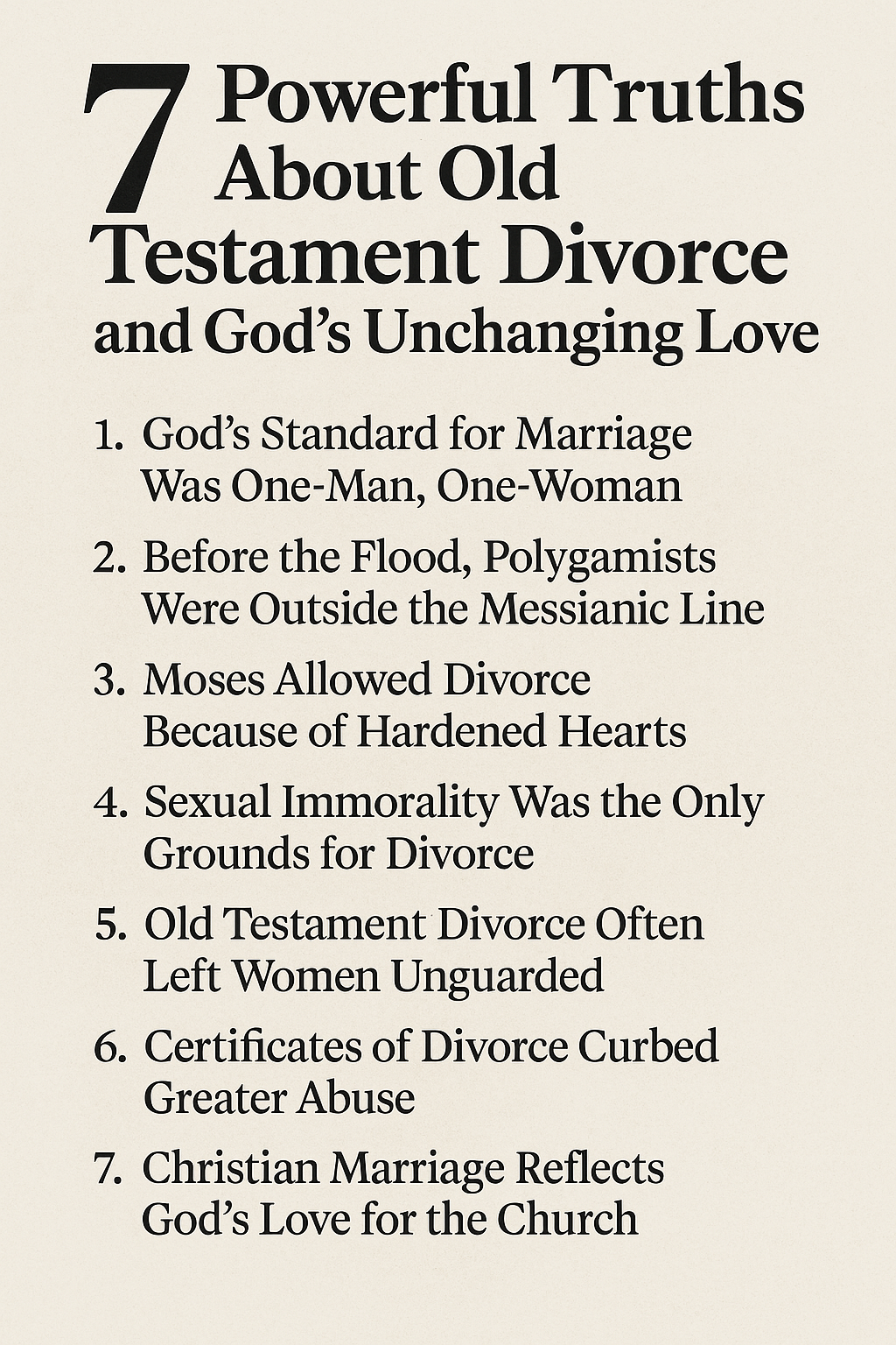 7 Powerful Truths About Old Testament Divorce and God’s Unchanging Love