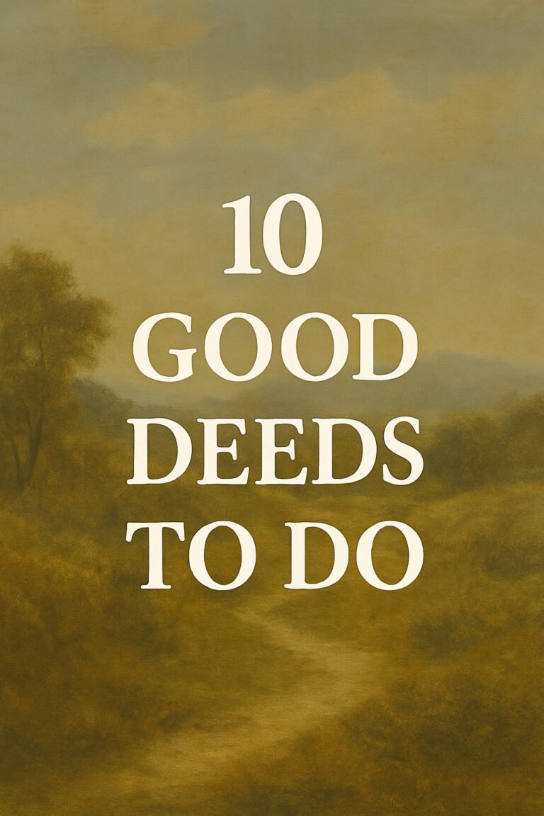 10 Amazing Good Deeds to Do According to the Sermon on the Mount