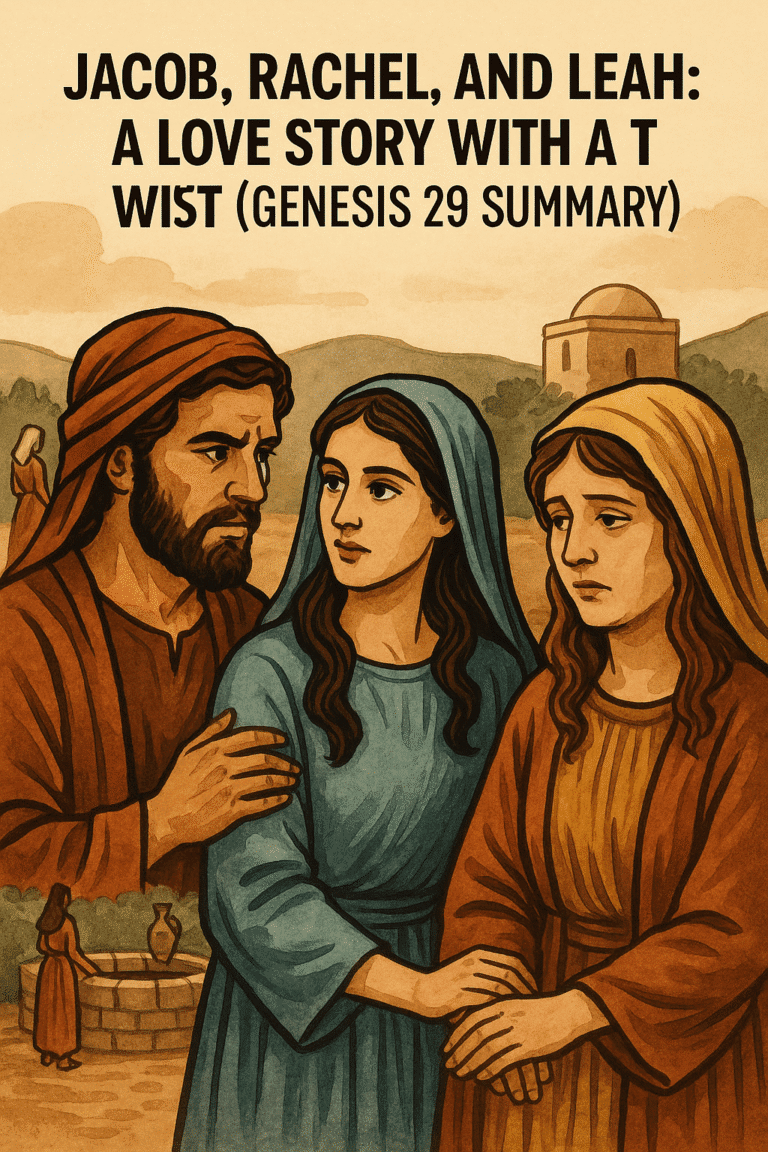 Jacob, Rachel and Leah Bible Story: A Tale of Love, Deception, and Destiny (Genesis 29)