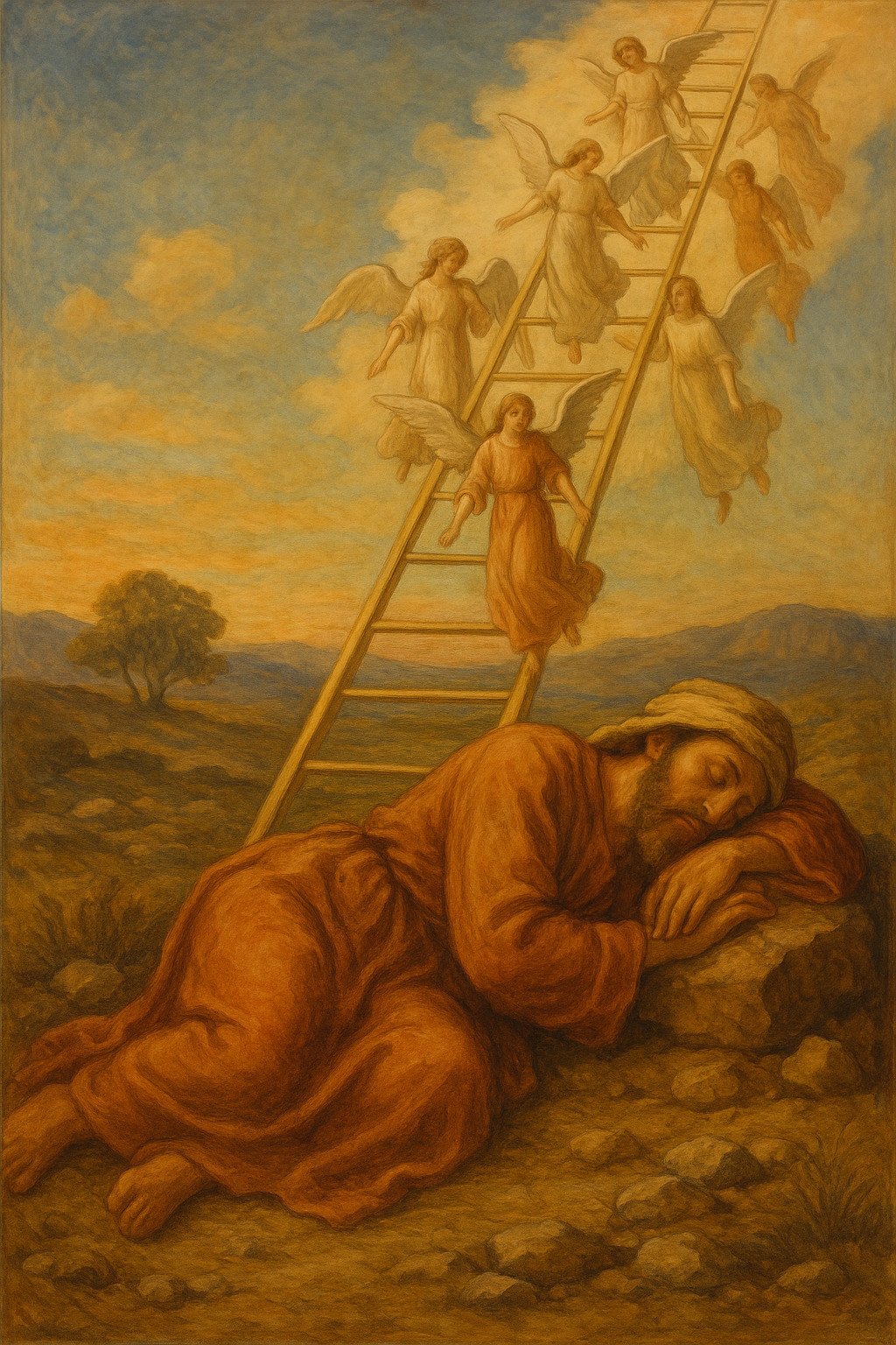 Amazing Jacob's Ladder Dream from Heaven and Jacob’s Flight (Genesis 28 ...