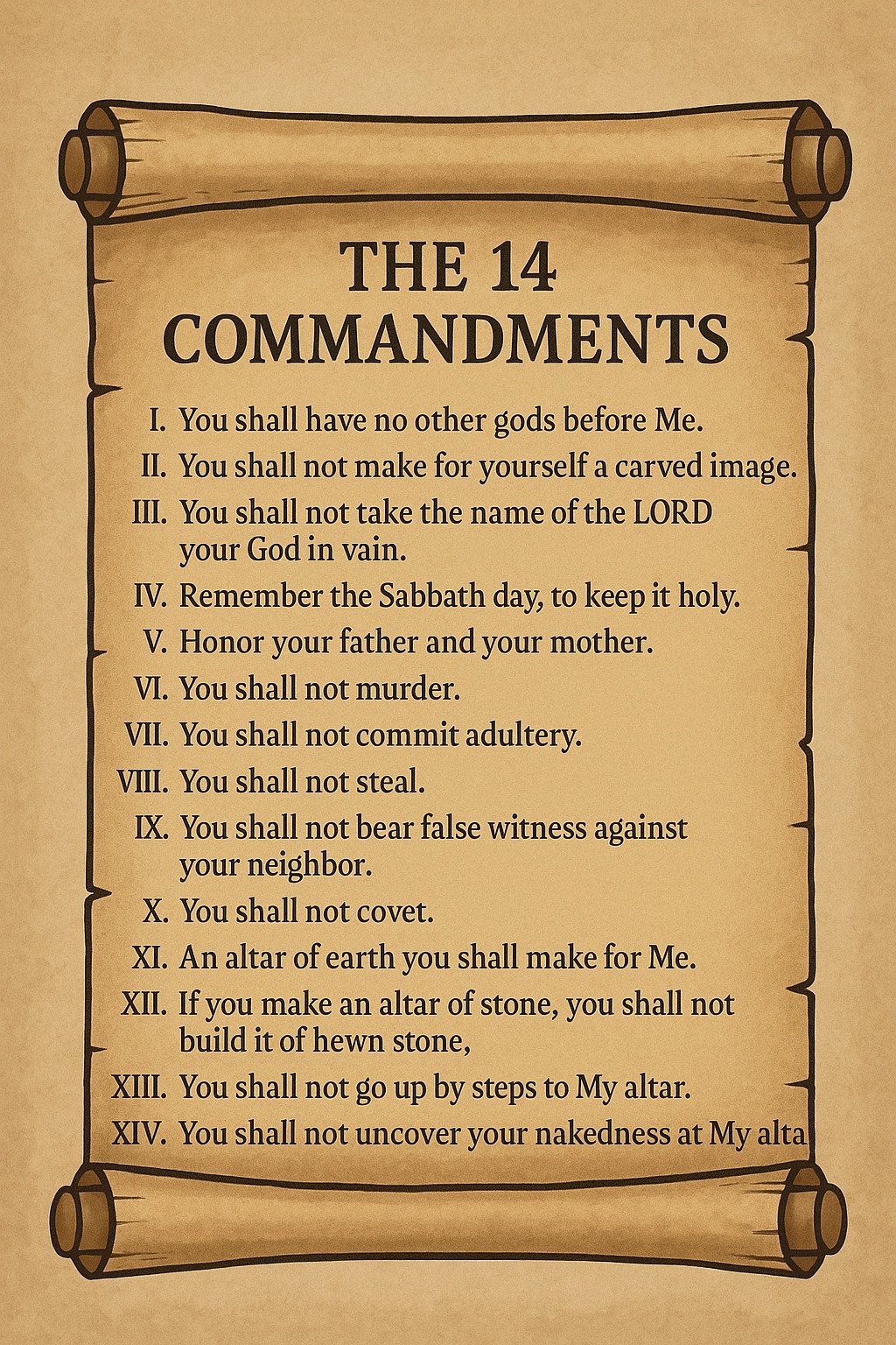 Exodus 20 Summary: The Ten Commandments and God’s Covenant Instructions